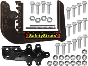SafetyStruts® Heavy Duty RV Bumper Brackets with Fish Plates for 2-Bolt ...