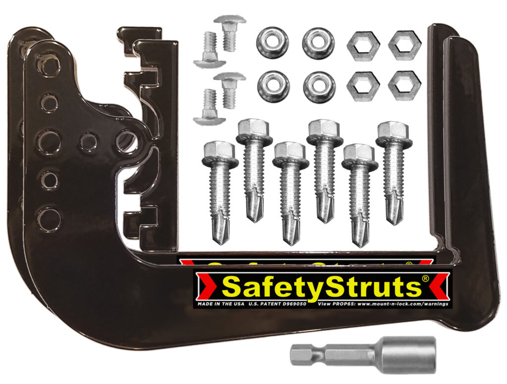 SafetyStruts® Heavy Duty Bumper Brackets (SSNHD Standard) - Mount-n-Lock®