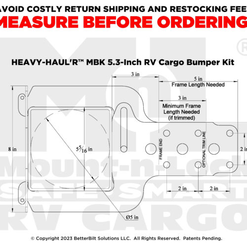 HEAVY-HAUL'R™ No-Weld Aluminum RV Bumper Replacement Kit